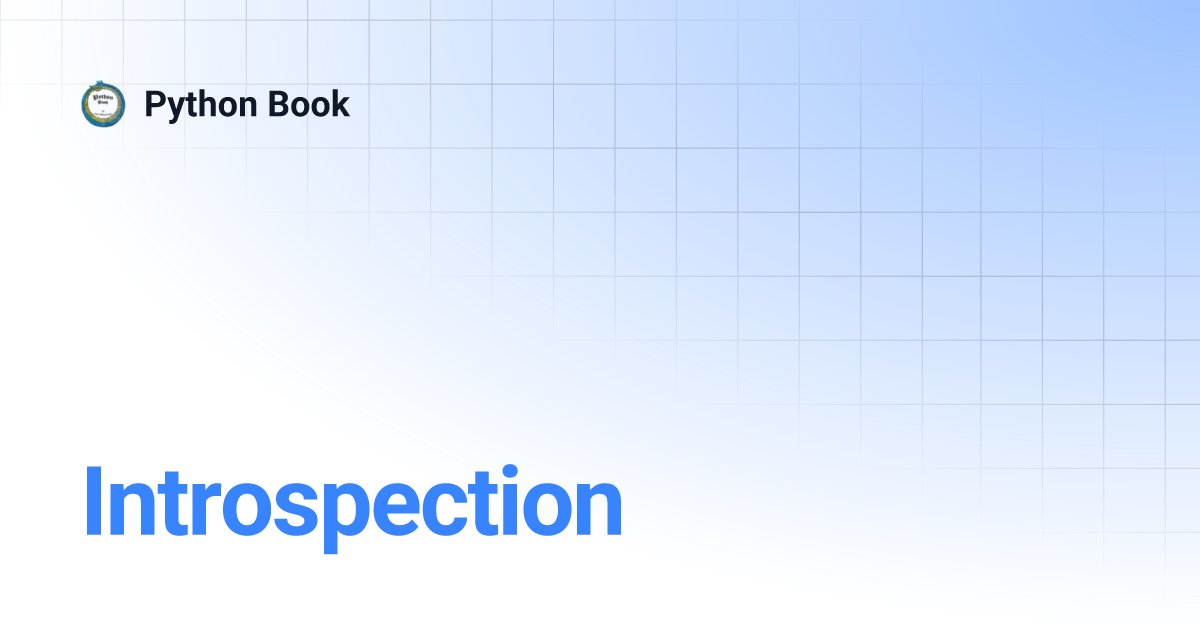 Introspection | Python Book